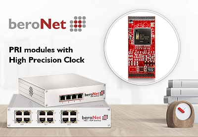 High Precision Clock in beroNet PRI and E1 Modules, solution for DECT